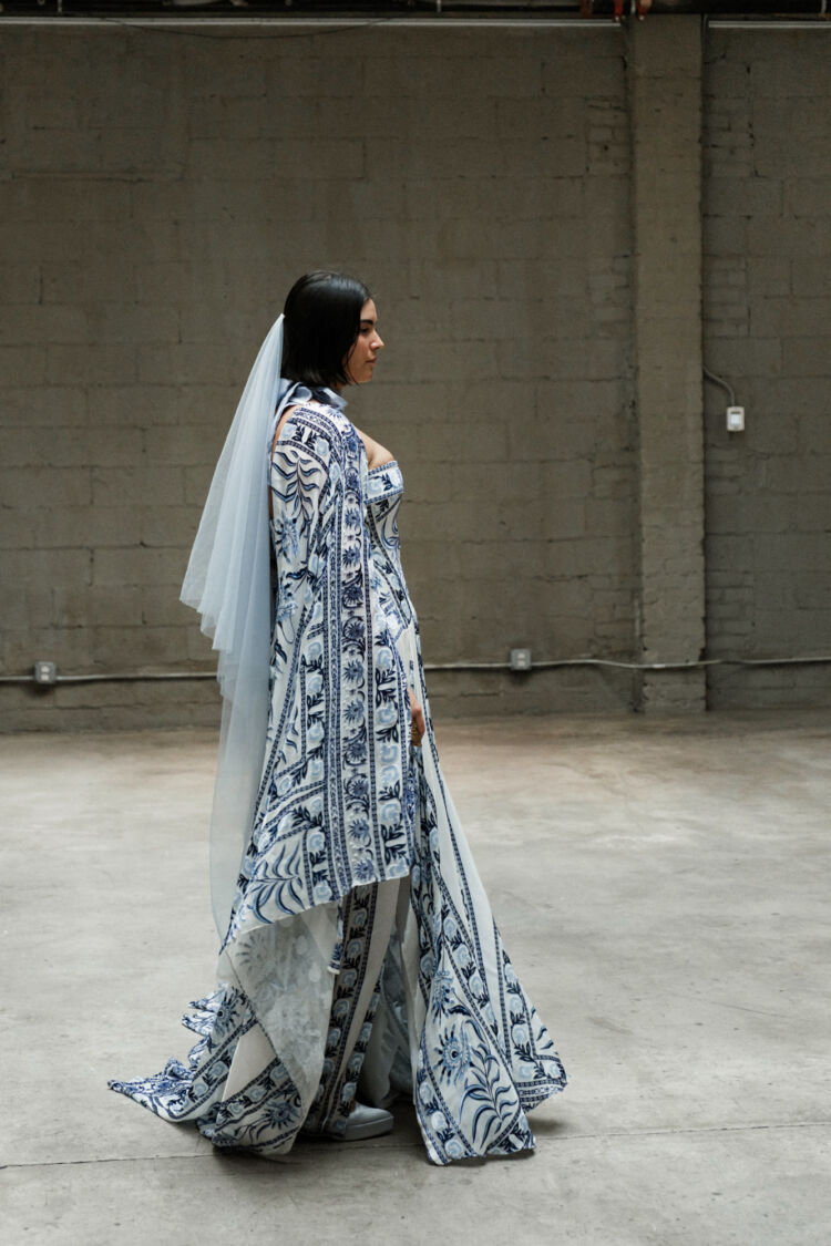 Tiered Veil • Azure Blue | Rue de Seine